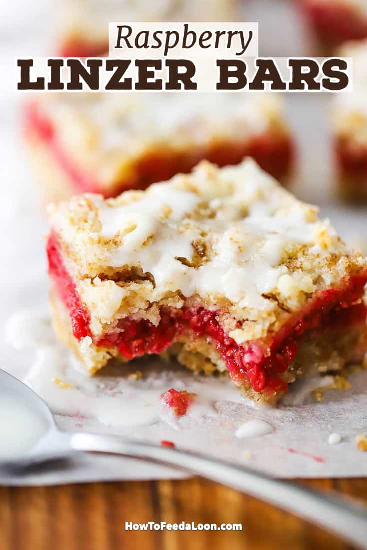 Raspberry Linzer Bars | How To Feed A Loon
