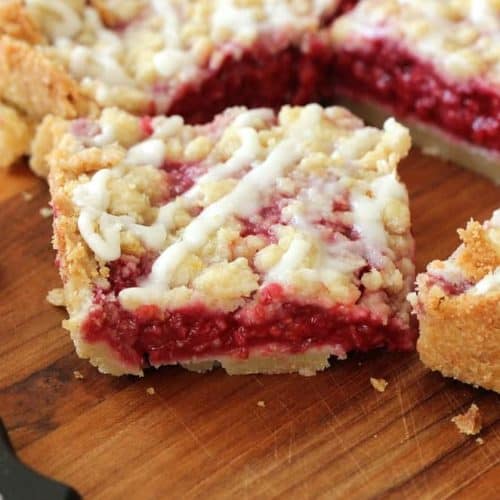 Raspberry Linzer Bars Classic Recipe | How To Feed A Loon