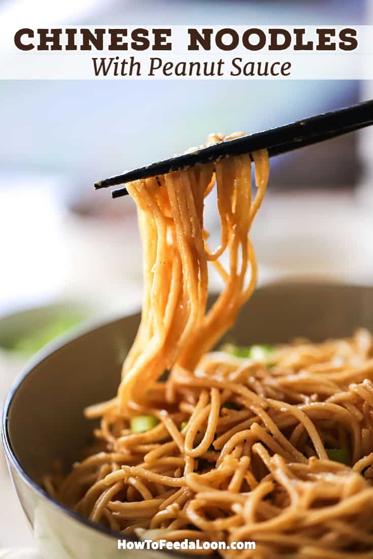 Chinese Noodles with Peanut Sauce | How To Feed A Loon