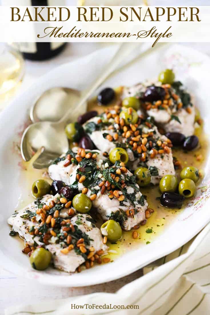 Mediterranean-Style Baked Red Snapper | How To Feed A Loon