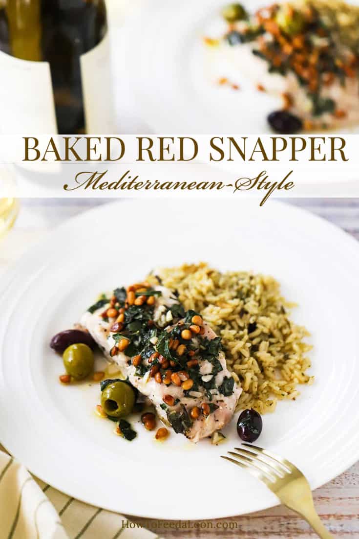 Mediterranean-Style Baked Red Snapper | How To Feed A Loon