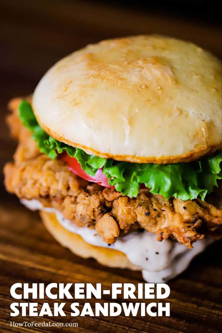 Chicken Fried Steak Sandwich (With VIDEO) | How To Feed A Loon