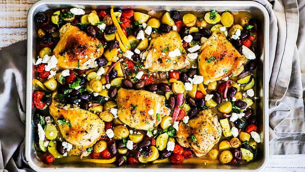 Sheet Pan Greek Chicken (With VIDEO) | How To Feed A Loon
