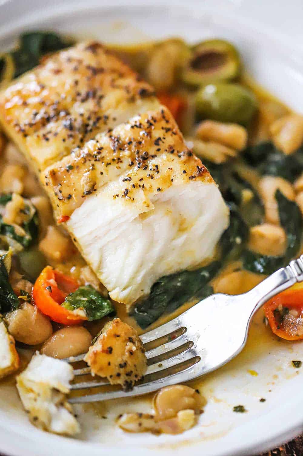 Pan-Seared Halibut with Vegetables | How To Feed A Loon