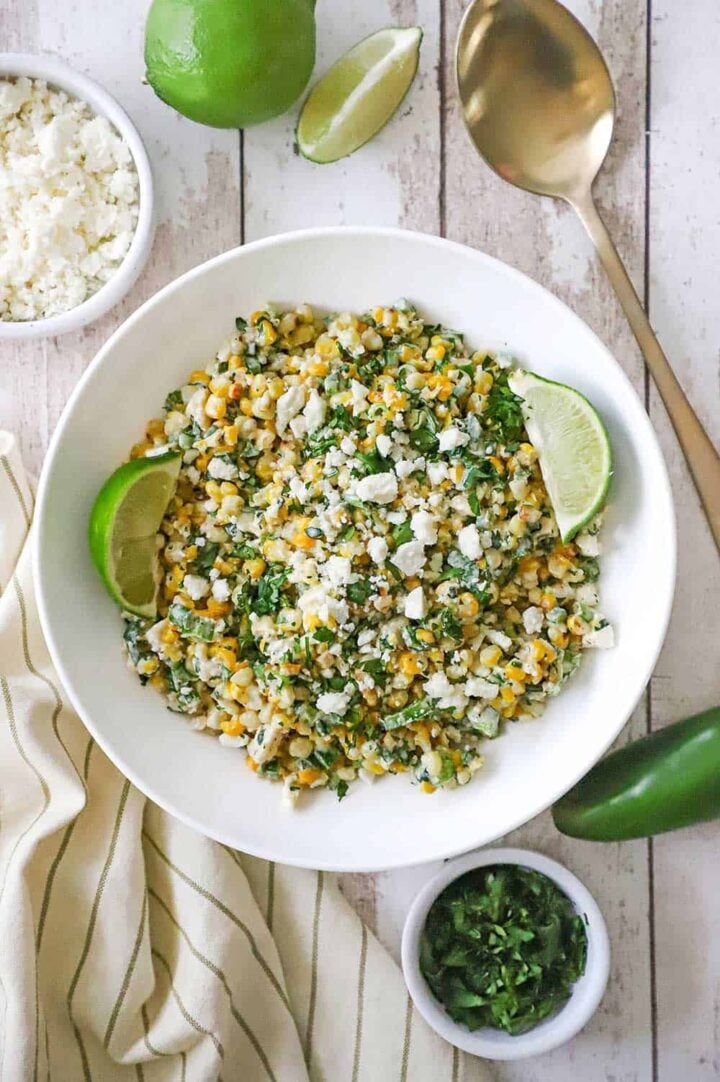 Mexican Street Corn Salad (Esquites) | How To Feed A Loon