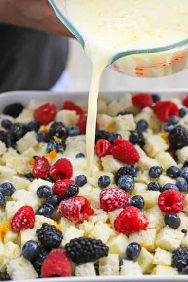Wild Berry Bread Pudding with Orange Sauce | How To Feed A Loon