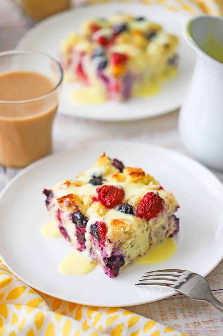 Wild Berry Bread Pudding with Orange Sauce | How To Feed A Loon