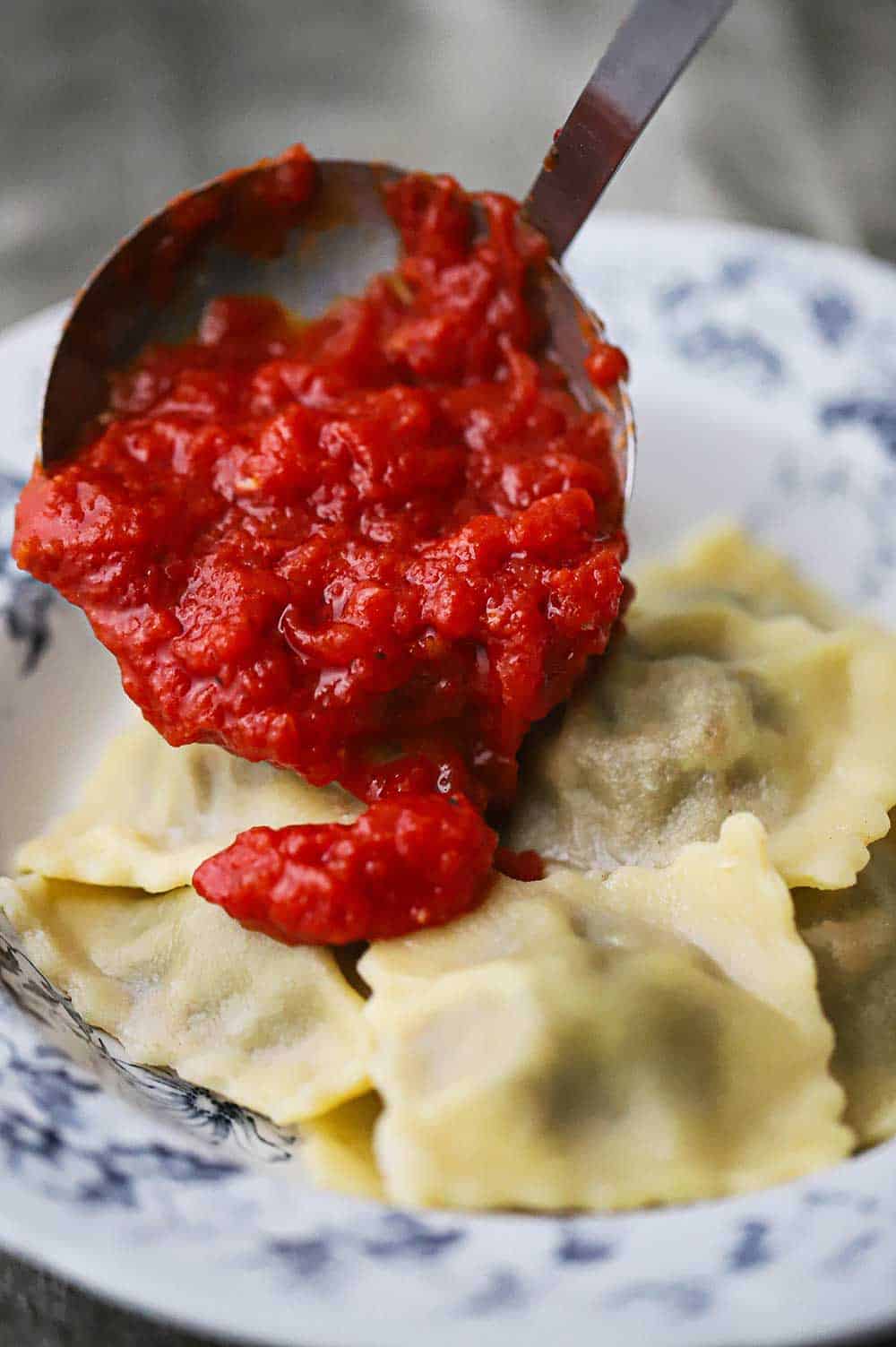 Homemade Beef Ravioli with Tomato Sauce | How To Feed A Loon