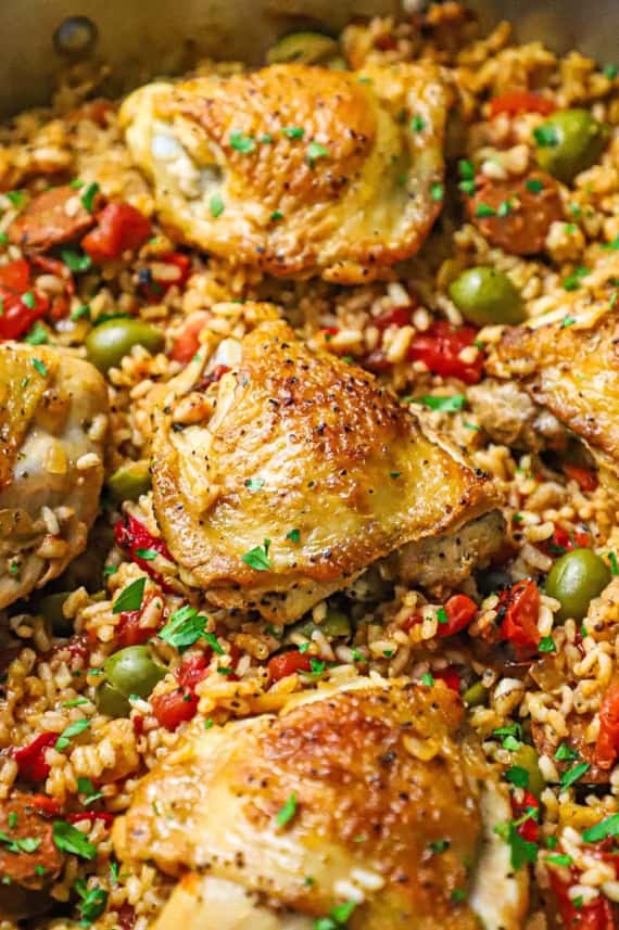 Spanish Chicken and Rice (Arroz con Pollo) | How To Feed A Loon