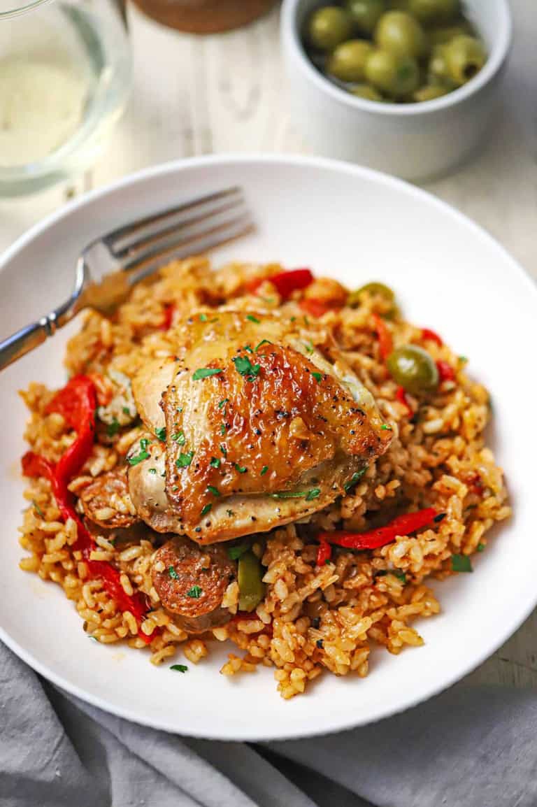 Spanish Chicken and Rice (Arroz con Pollo) | How To Feed A Loon