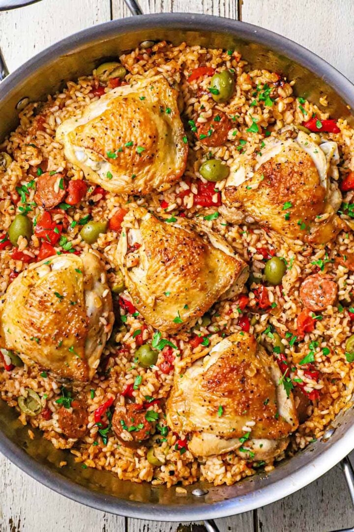 Spanish Chicken and Rice (Arroz con Pollo) | How To Feed A Loon
