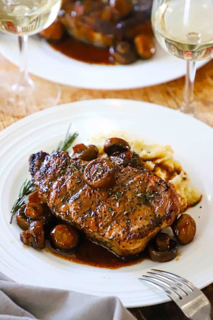Pork Chop Agrodolce with Mushrooms | How To Feed A Loon