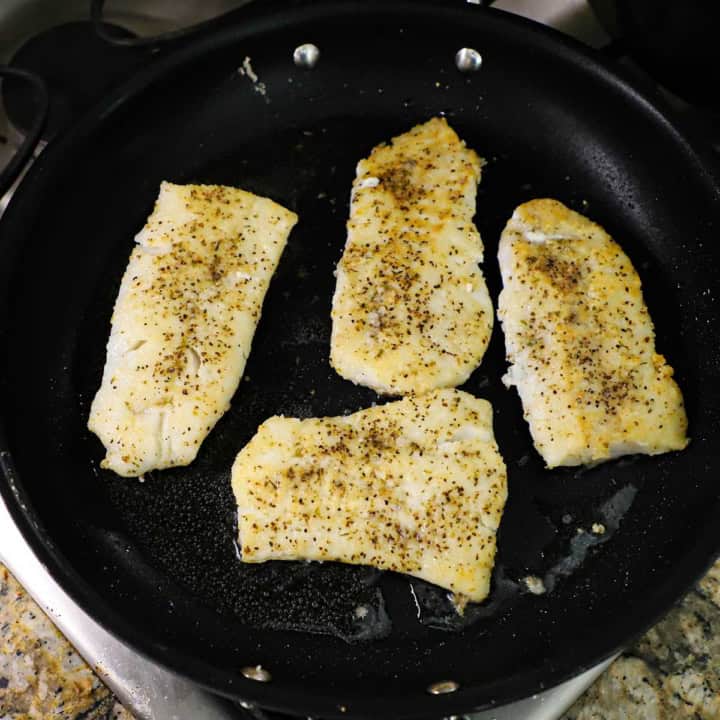Pan-Fried Cod with Lemon-Butter Sauce | How To Feed A Loon