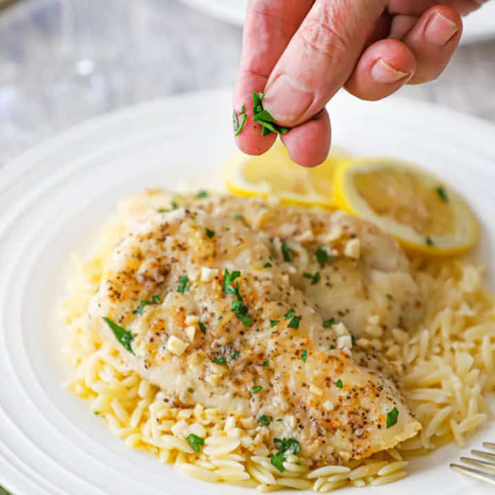 Pan-Fried Cod with Lemon-Butter Sauce | How To Feed A Loon