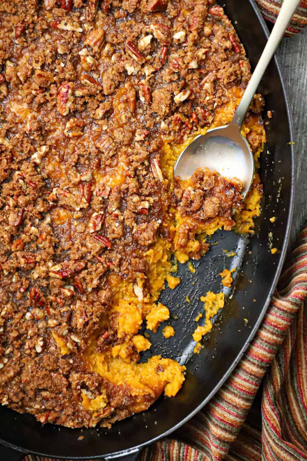Sweet Potato Casserole with Crunchy Pecan Topping | How To Feed A Loon