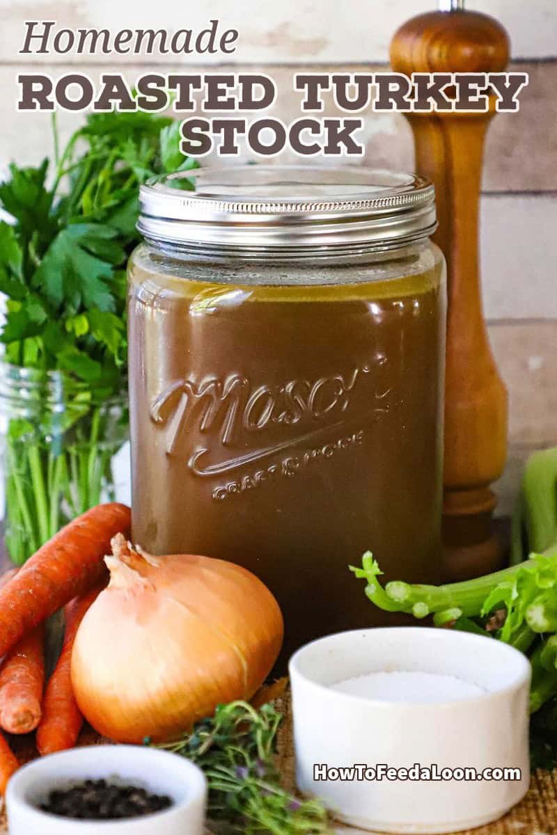 Homemade Roasted Turkey Stock | How To Feed A Loon