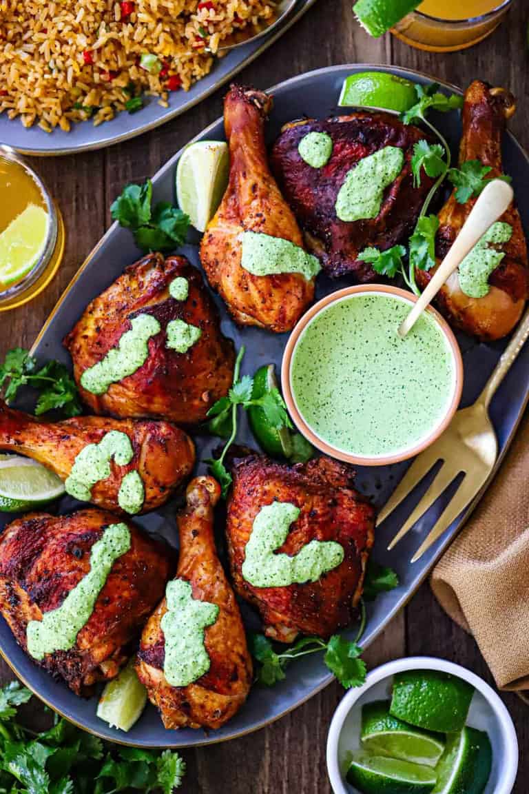 Peruvian Roasted Chicken with Classic Green Sauce (Aji Verde) | How To ...