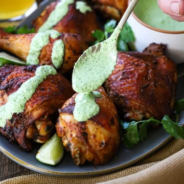 Peruvian Roasted Chicken with Classic Green Sauce (Aji Verde) | How To ...