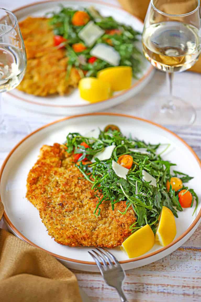 Perfectly Crispy Chicken Milanese with Arugula Salad | How To Feed A Loon