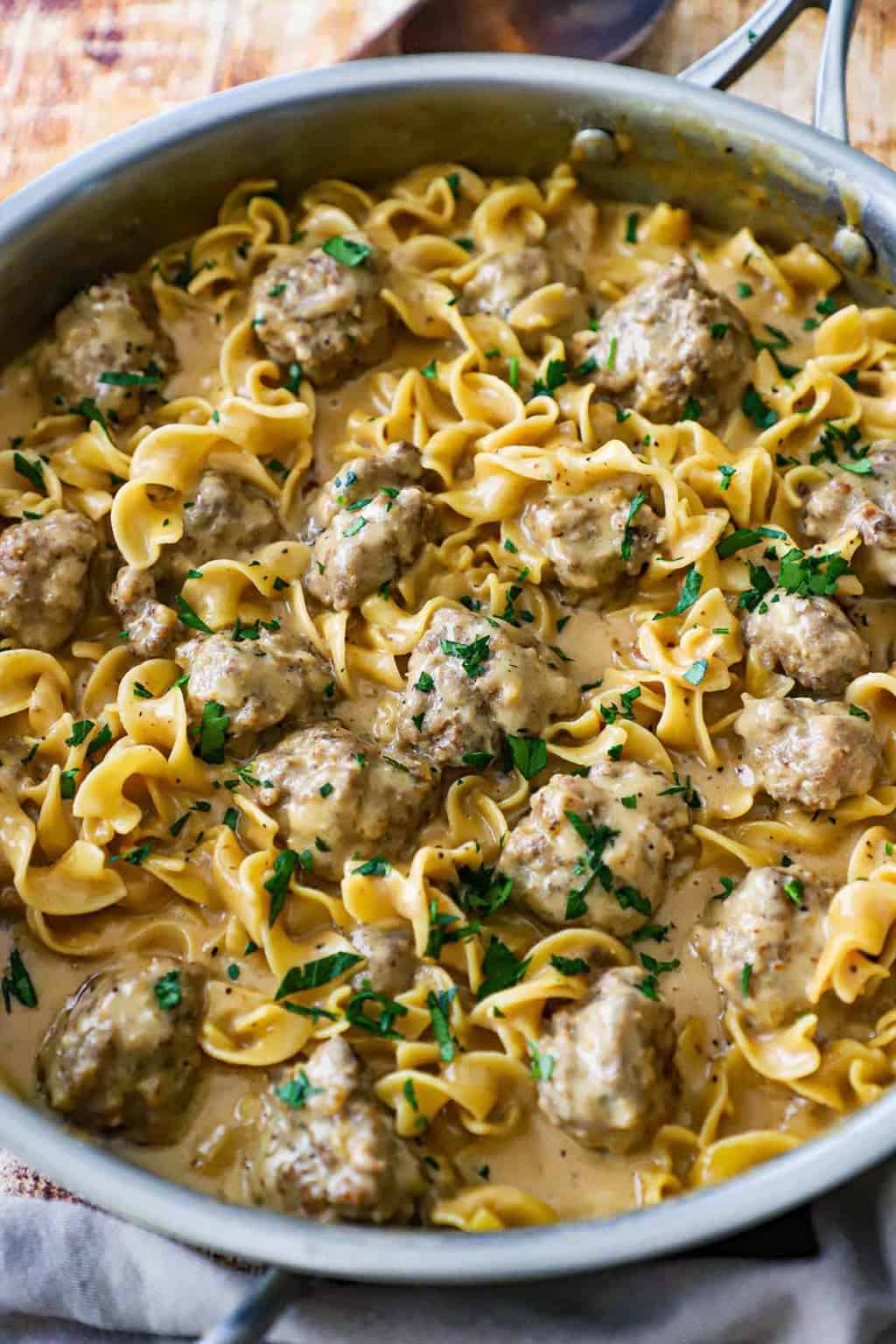 The Ultimate One-Pot Swedish Meatball Pasta | How To Feed A Loon